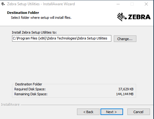 Installation of Zebra Setup Utilities for Windows – Hero